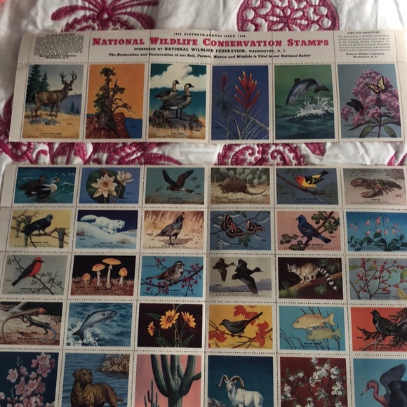 Other | Vintage National Wildlife Conservation Stamps | Poshmark